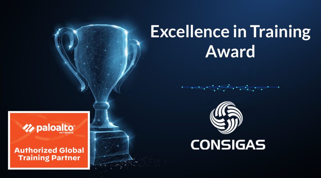 Excellence in Training Award 2022 by Palo Alto Networks